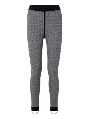 Perfect Moment-Jazzy Ribbed Striped Wool And Cashmere-blend Leggings