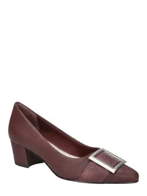 EASY WORKS BY EASY STREET Cider Pointed Toe Pump - Burgundy Matte