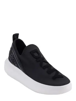 Dkny Jonas Knit Platform Sneakers - Black