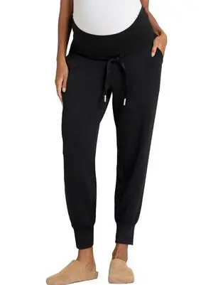 Seraphine Over-The-Bump Maternity Joggers Black