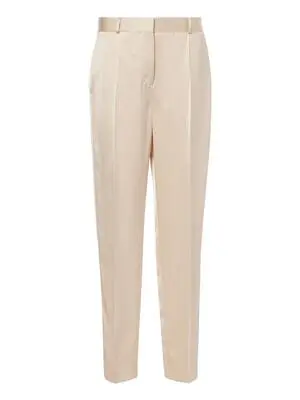 TOTEME High-rise Straight Leg Pants - White