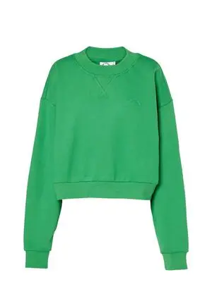 The Upside Drifter Dominique Cotton Fleece Sweatshirt - Green