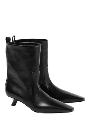 Brunello Cucinelli Leather Ankle Boots - Black