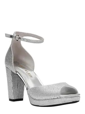 Anne Klein Anne Klein Vista Platform Sandals Silver Crystal