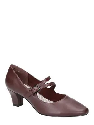 EASY WORKS BY EASY STREET Meryl Mary Jane Pump - Burgundy