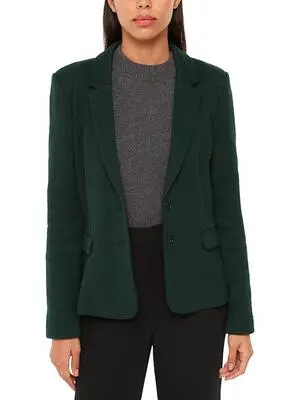 Whistles Slim Jersey Jacket - Forest Green