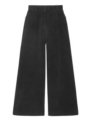 Cos Corduroy Wide-Leg Trousers Black