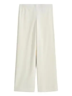 Cos Corduroy Wide-Leg Trousers White