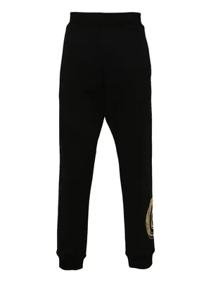 Just Cavalli Logo-stamp Cotton Track Pants - Black