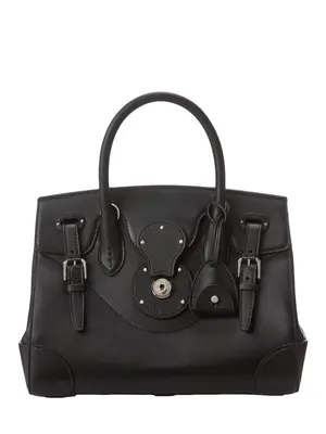 Ralph Lauren Ricky Leather Tote - Black