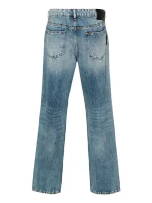 Just Cavalli Ripped Straight-leg Jeans - Blue
