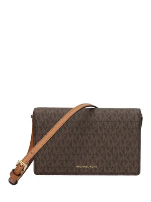 Michael Kors Monogram Crossbody Bag - Brown