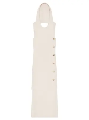 COURREGES Oblique Midi Dress - Neutrals