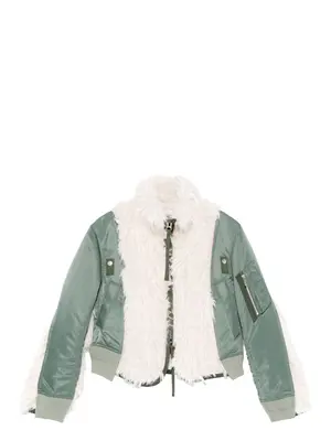 Sacai Panelled Jacket - Green