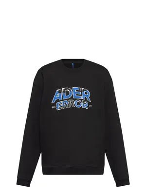 ADER ERROR Logo Embroidered Sweatshirt - Black
