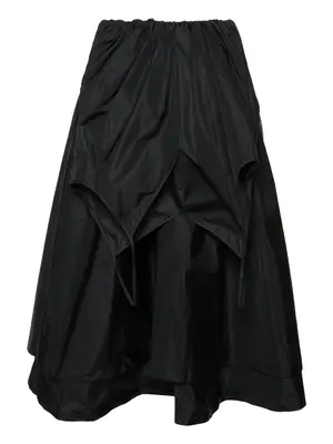 ALAINPAUL Pina Layered Midi Skirt - Black