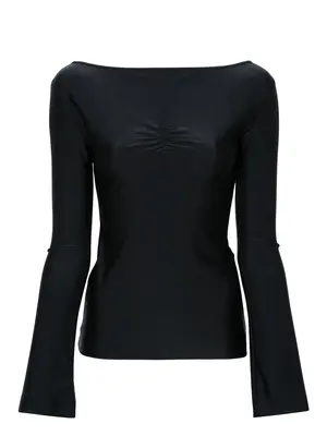 ALAINPAUL Logo-embroidered Top - Black