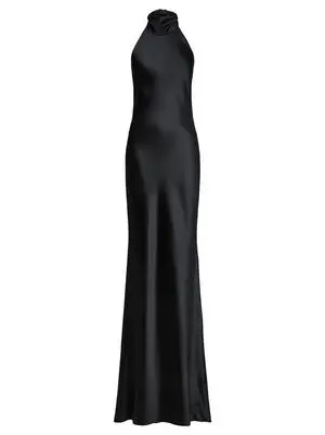 Ralph Lauren Satin-finish Gown - Black