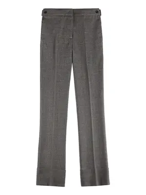 TOD'S Pressed-crease Straight Trousers - Grey