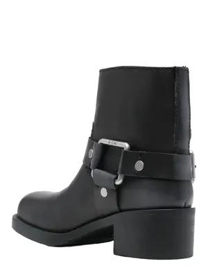 Ash 50mm Leather Boots - Black