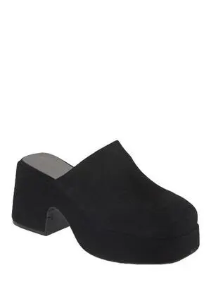 CHOCOLAT BLU Chocolat Blu Hedia Platform Mule Black Suede