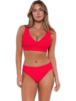 SUNSETS Elsie D Cup Bikini Top Geranium
