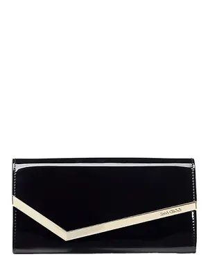 JIMMY CHOO Emmie Clutch Bag - Black/light Gold
