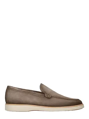 Magnanni Paraiso Tonal-stitching Suede Loafers - Grey