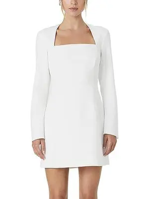 French Connection Whisper Long Sleeve Dress - Summer White