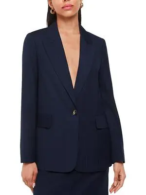 Whistles Pinstriped Blazer - Navy/multi