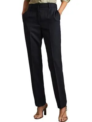 REISS Hallie Tailored Trousers - Navy