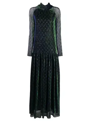 Talbot Runhof High-neck Gown - Green