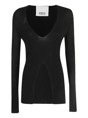 Erika Cavallini Virgin Wool Jumper - Black