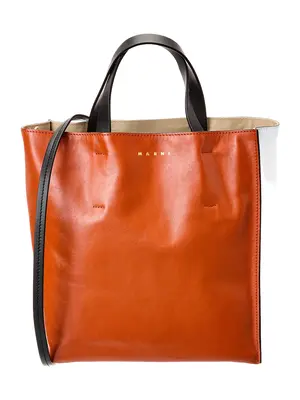 Marni Marni Museo Soft Leather Tote Red