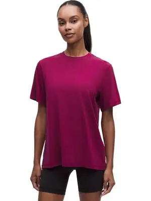 Lululemon Jersey Training Short-sleeve Shirt - Raspberry Rave