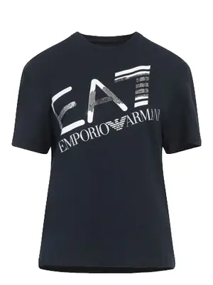 EA7 EA7 Logo-Print T-Shirt Navy