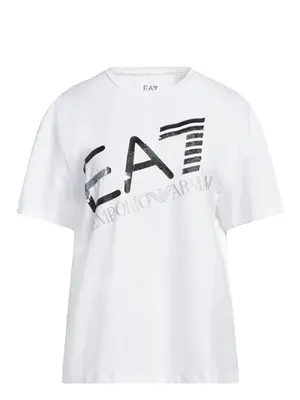 EA7 Logo-print T-shirt - White