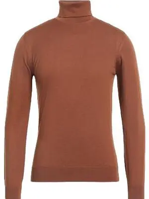 Alpha Studio Merino Wool Turtleneck - Beige