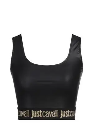 Just Cavalli Metallic Logo Sports Top - Black