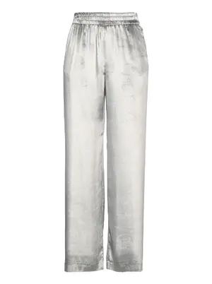 Red Valentino Viscose And Silk Pants - Grey