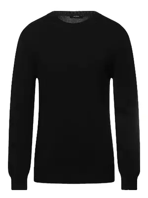 Alpha Studio Merino Wool Sweater - Black