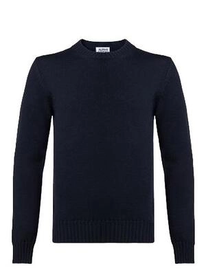 Alpha Studio Sweater Size Merino Wool - Blue