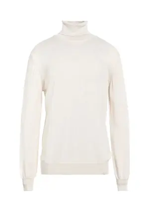 LIU •JO MAN Merino Wool Turtleneck - Off White