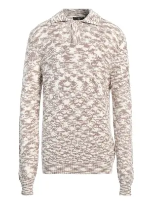 DANIELE FIESOLI Merino Wool Blend Two-tone Sweater - White