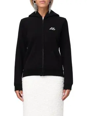 Balenciaga Logo Zip-up Hoodie - Black