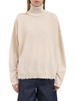 UMA WANG Pullover Sweater Yellow Cream
