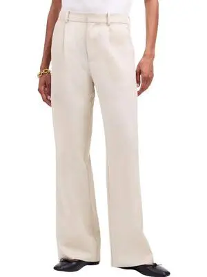 MADEWELL Madewell Slouchy Straight-Leg Twill Trousers