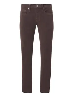 FRAME Mid-rise Slim Pants - Brown