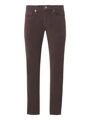 FRAME Mid-Rise Slim Pants Brown