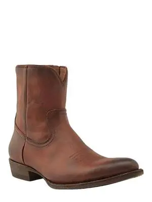 THE FRYE COMPANY Frye Austin Western Leather Boots Cognac